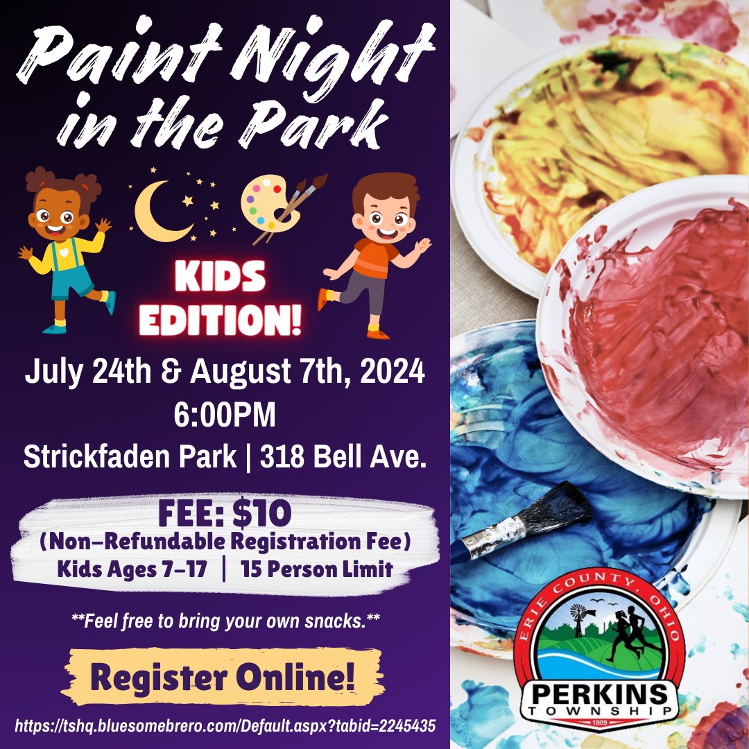Paint Night in the Park (Kids Edition) - Perkins Township